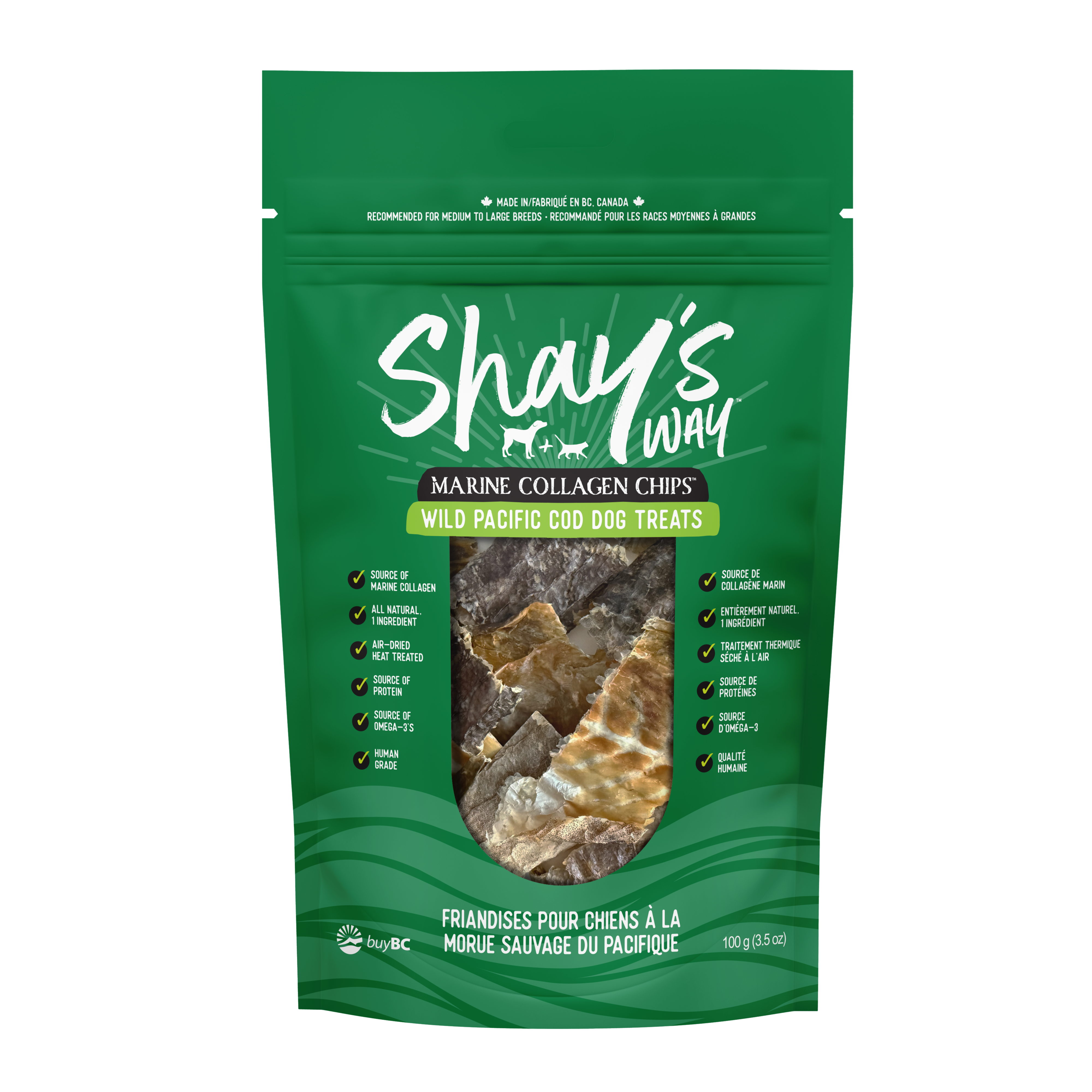 Marine Collagen Chips – Wild Pacific Cod Skins – Shay's Way